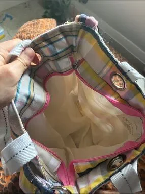 Aeropostale | Bags | Y2k Aeropostale Pink Blue Yellow Plaid Shoulder ...